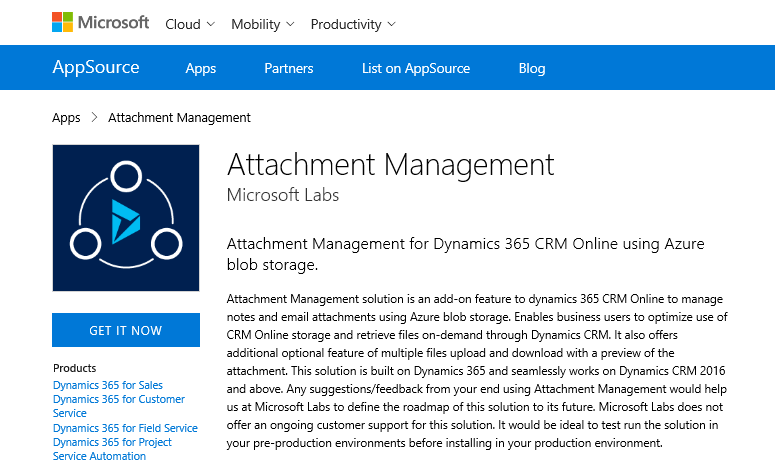 Tip #845: Store Dynamics 365 file attachments in Azure Blob storage ... Tip #845: Store Dynamics 365 file attachments in Azure Blob storage ...