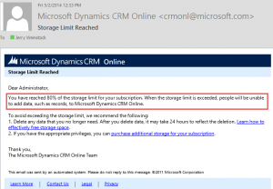 Tip #143: 10 Ways to Free Storage Space in Microsoft Dynamics CRM ...